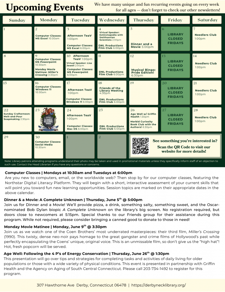 Current Newsletters – Derby Neck Library